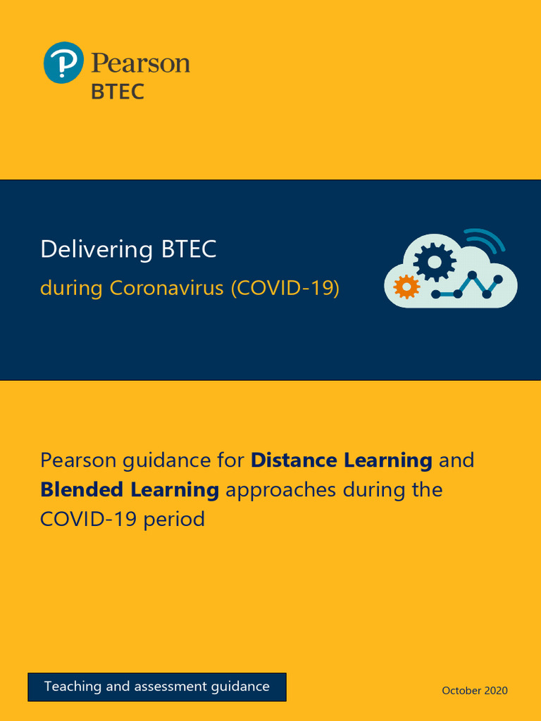 BTEC Distance and Blended Learning Guide | PDF | Distance Education ...