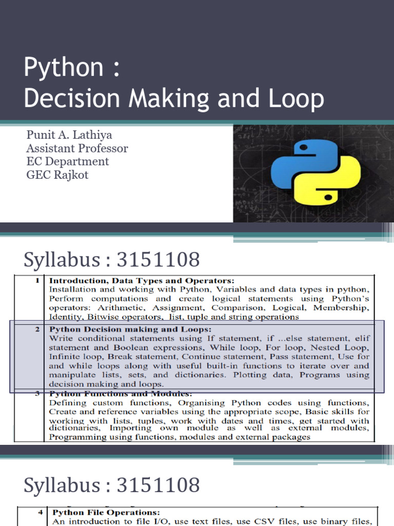 Chapter-2 Decision Making and Loops | PDF | Control Flow | Computing