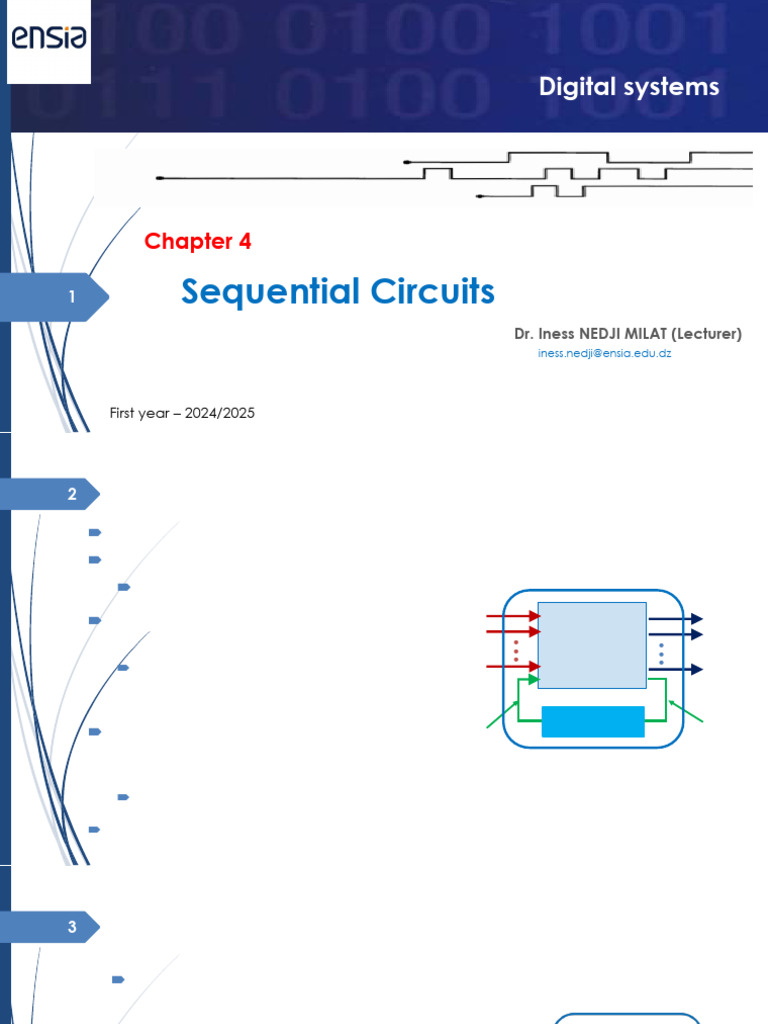 Chapter 4- Sequential Circuits 2024-2025 (Last) PDF | PDF | Computer Engineering | Digital ...