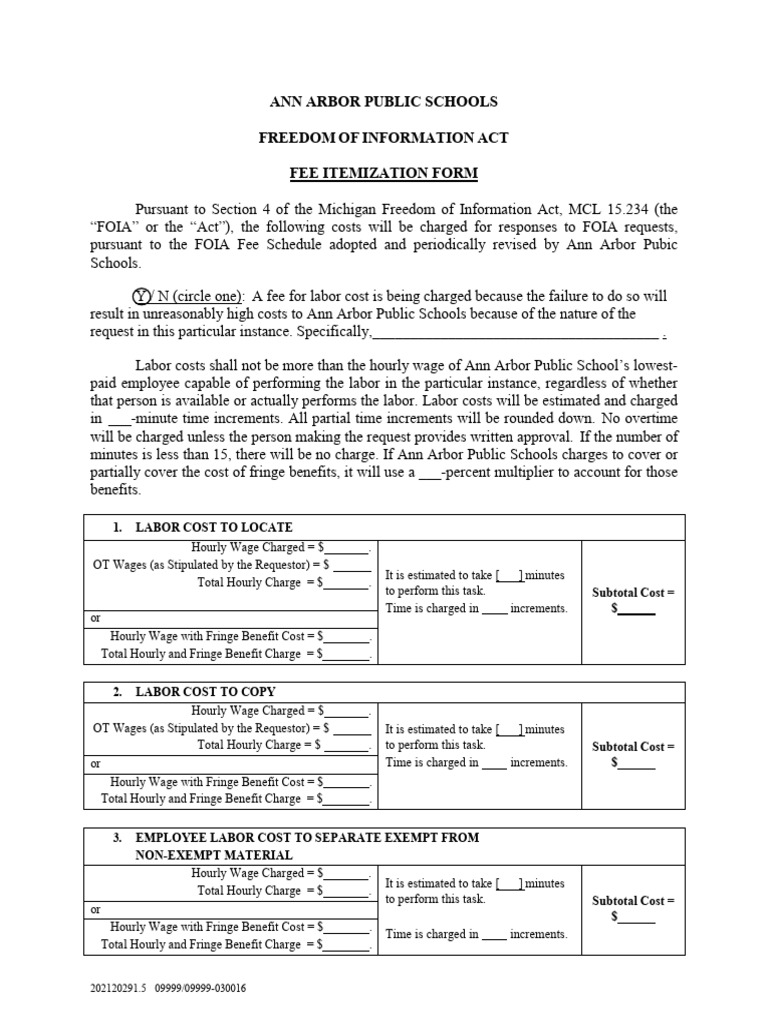 FOIA 2025-57 Fee Itemization | PDF | Mail | Postage Stamp