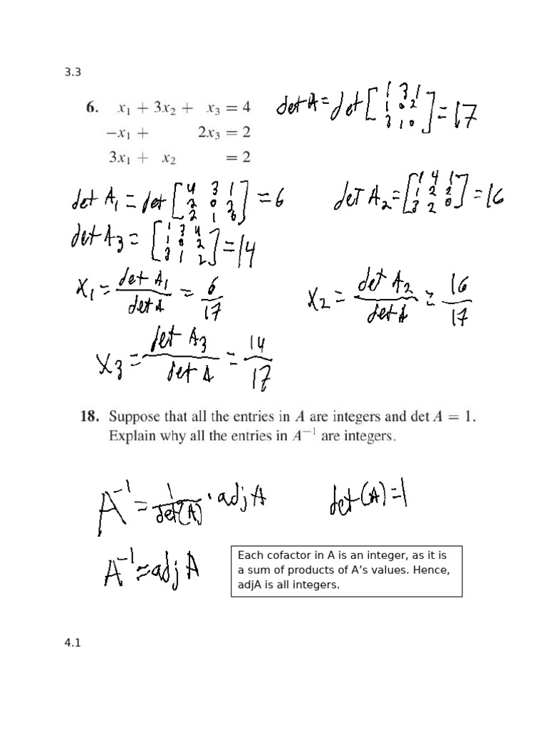 HW5 Linear Algebra TXST | PDF