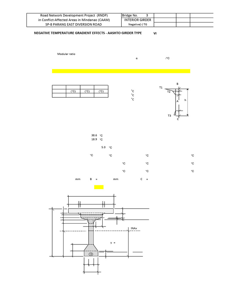 SP2 Br15 5 SPANS Ext Girder MISC Negative (-) TG SHT 1 To 6 | PDF ...