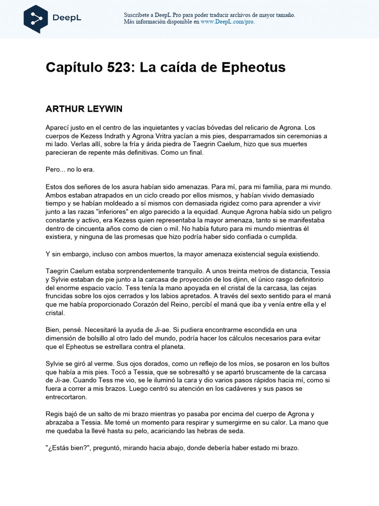 Chapter 523 - The Fall of Epheotus Es | PDF | Éter luminífero