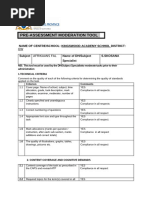 Pre-Moderation Tool Annexure J1 | PDF | Cognition