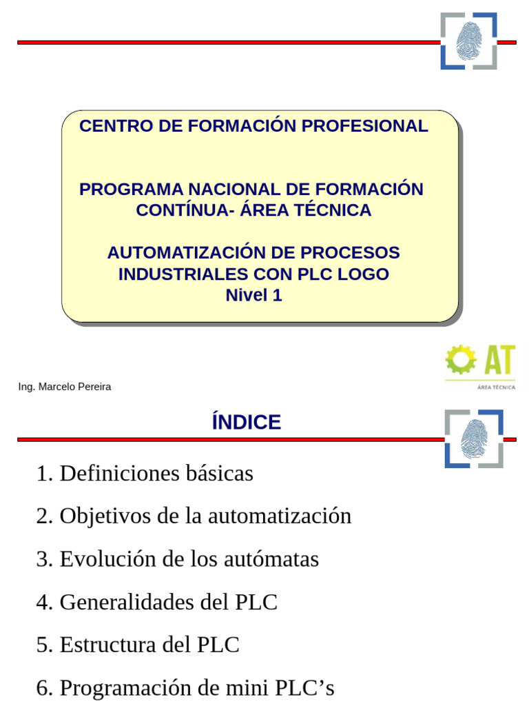 PLC Introduccion A Los Controladores Logicos | PDF | Controlador lógico programable | Automatización