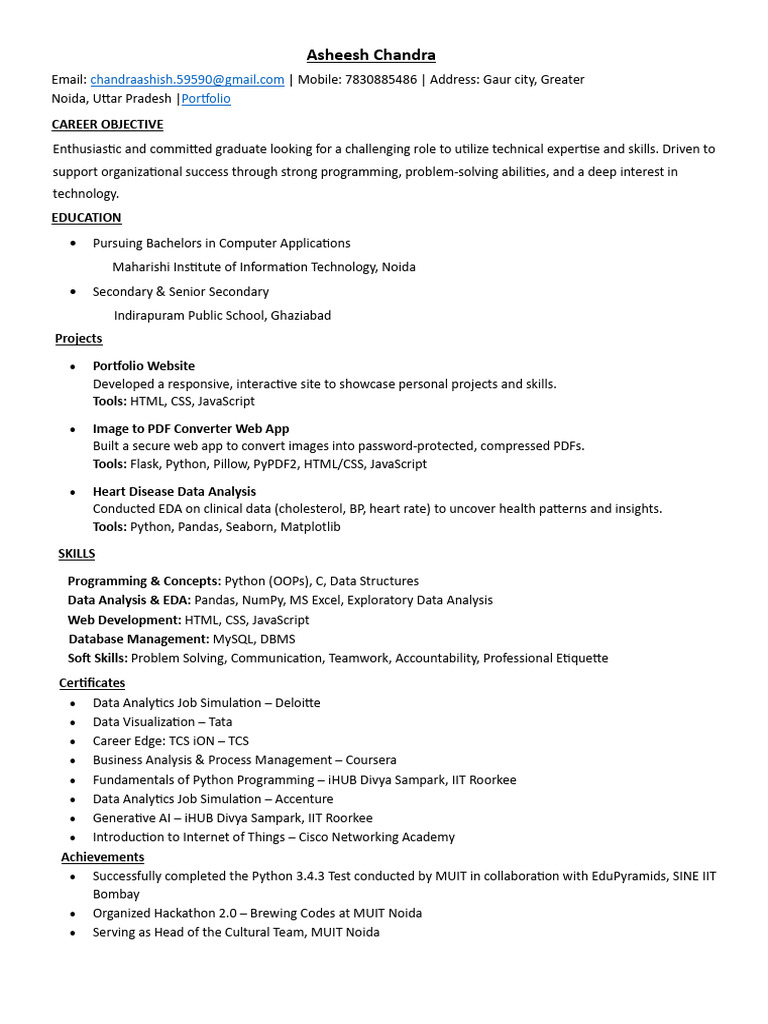 Asheesh Chandra | PDF