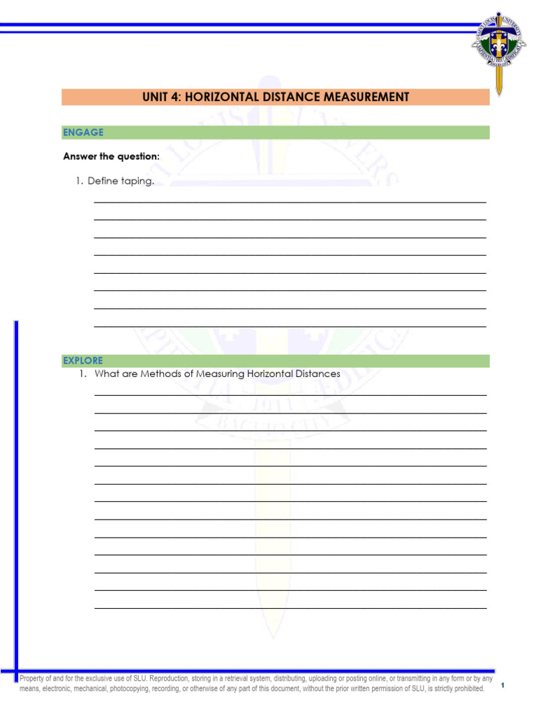 Horizontal Distance Measurement Techniques | PDF | Surveying
