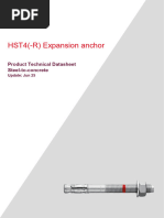 Technical Data Sheet For The HST4 Anchor | PDF | Concrete
