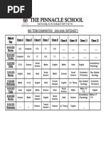 Mid Term Examination Schedule (Senior Secondary) 2025-2026 | PDF