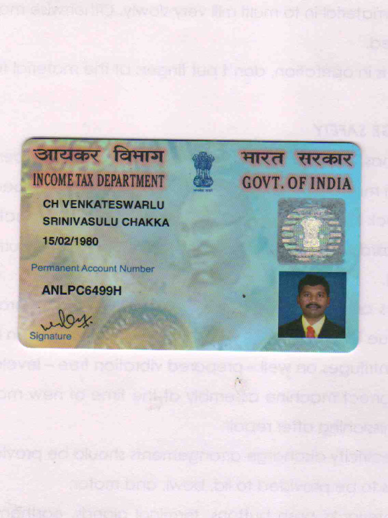 Pan Card-1 | PDF
