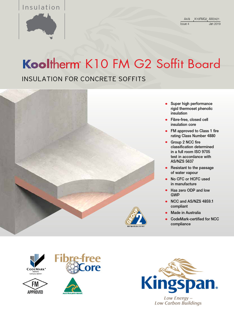 Kingspan K10 FM G2 Soffit Board Guide | PDF | Building Insulation ...