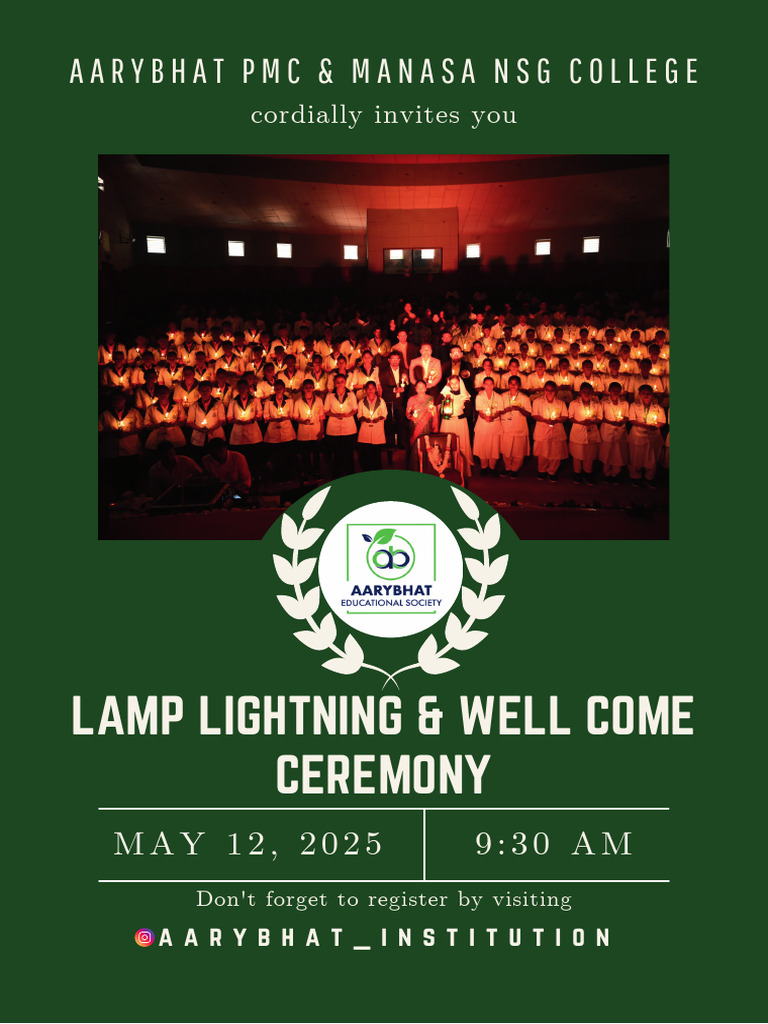 Lamp Lighting Ceremony Invitation | PDF
