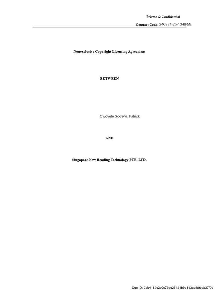 The Man Named Jack Gunter 240321 25 1048 55 | PDF | License | Business Law