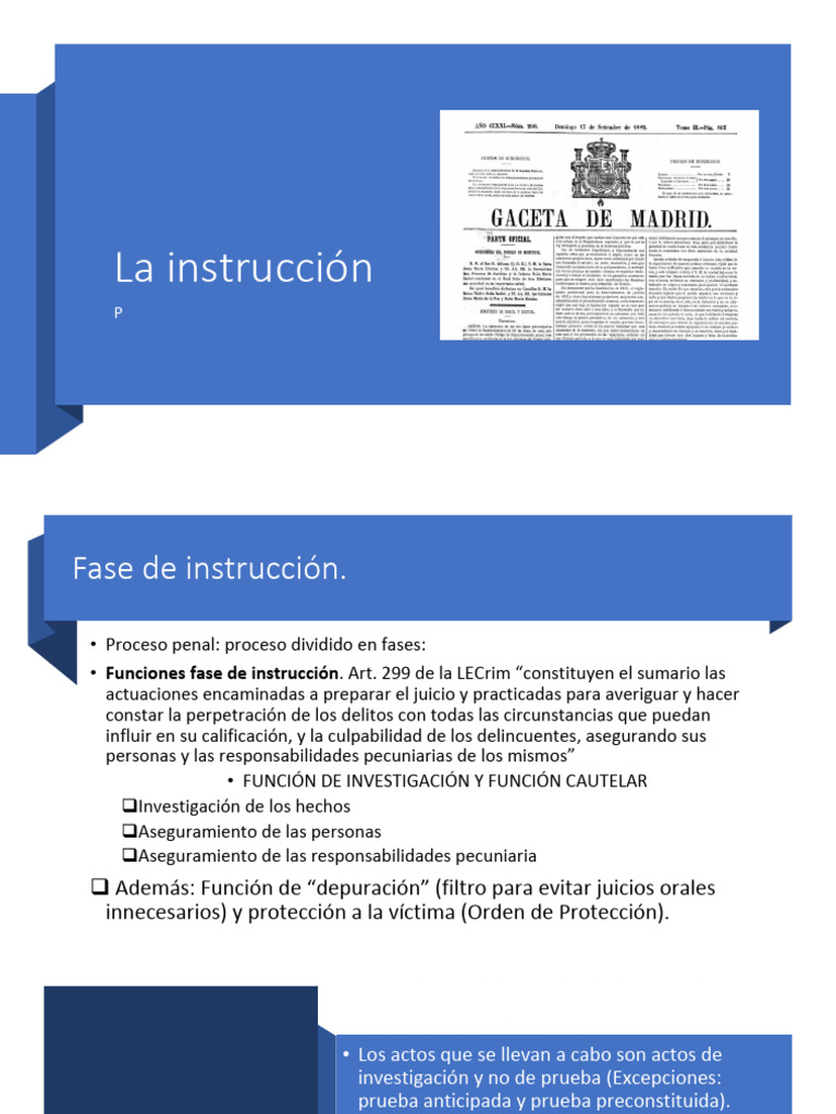 Tema 4 Instrucción | PDF | Fiscal | Ley Pública