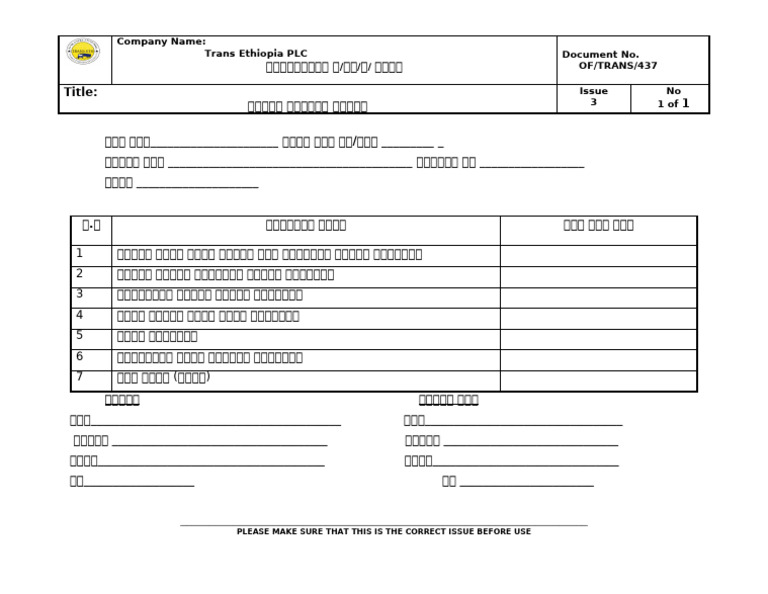 437 Kaizen Administration Form | PDF