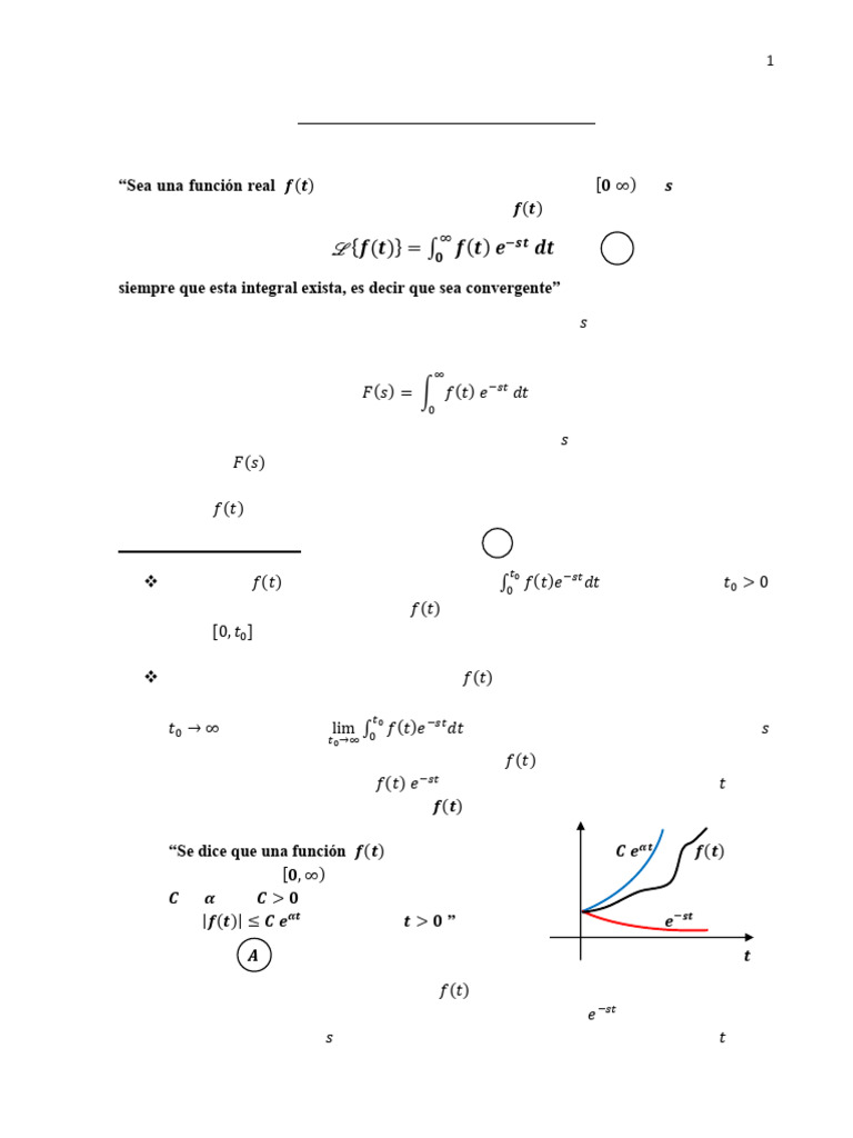12 L Transformada de Laplace | PDF | Integral | Funciones trigonométricas
