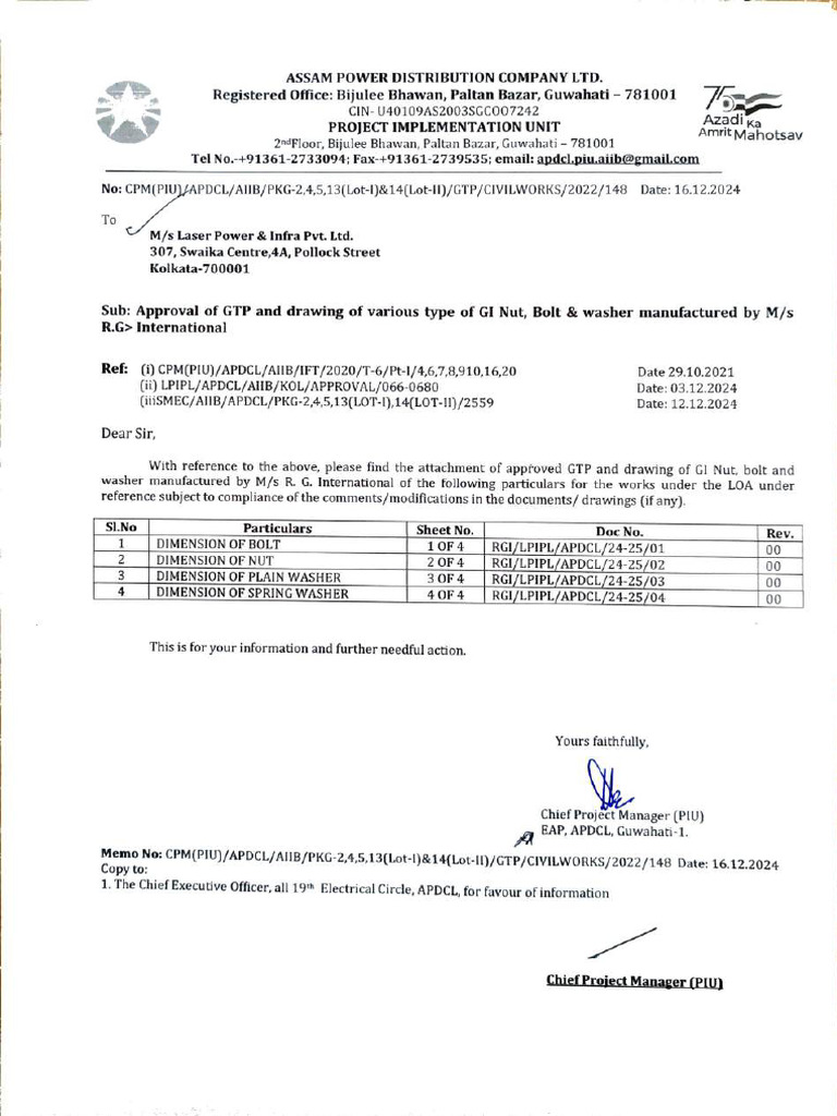 Approval APDCL (Assam) | PDF