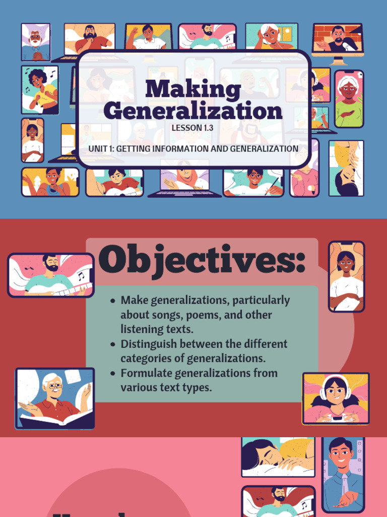 LESSON 1.3 Making Generalization | PDF