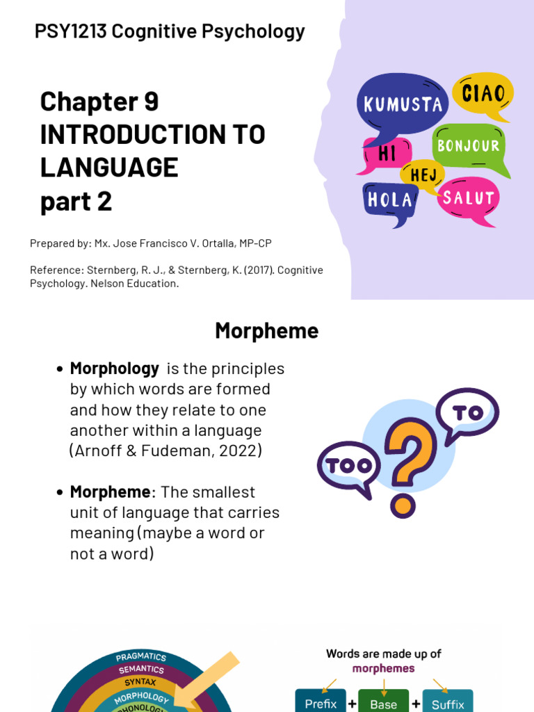 Chapter 9 Introduction To Language | PDF | Word | Linguistics