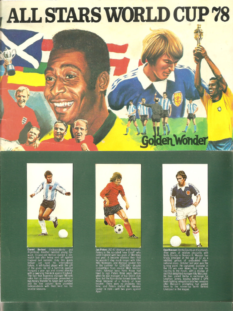 1978 - World Cup Soccer All Stars 78 (Golden Wonder) | PDF