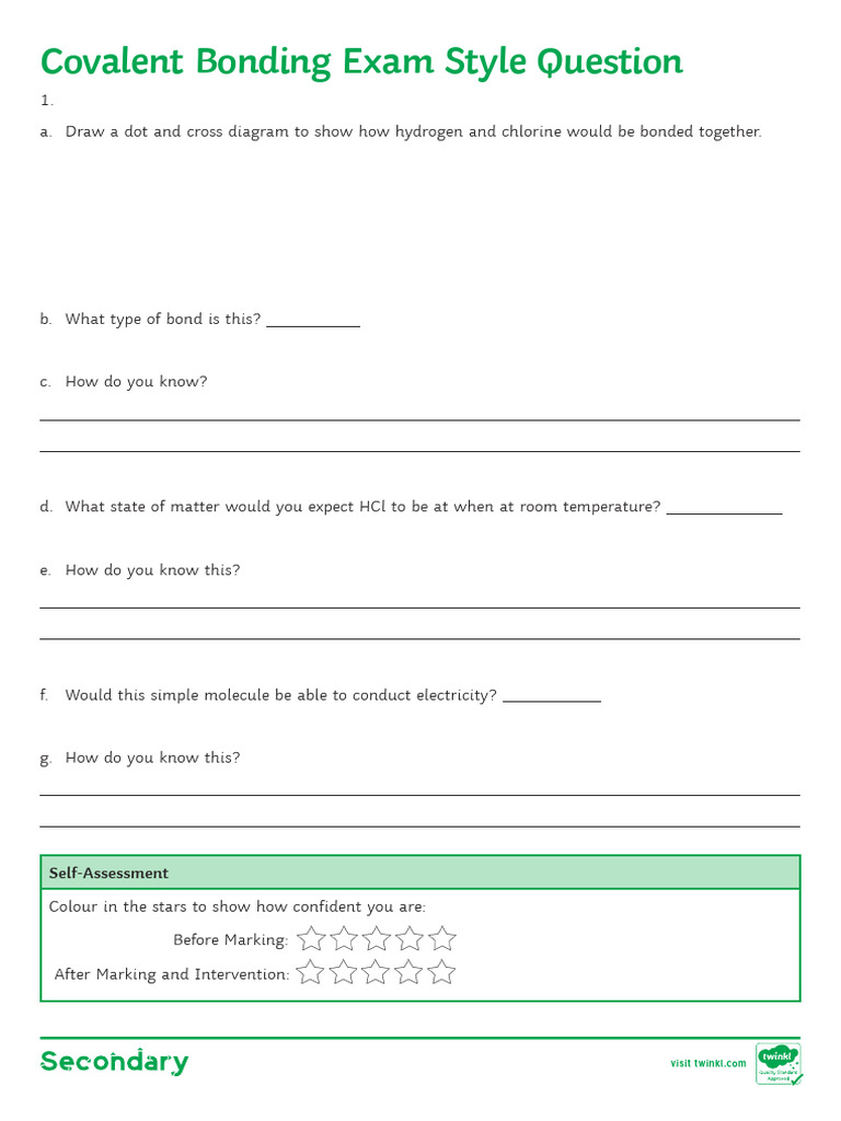 Science Stuff | PDF | Chemical Bond | Covalent Bond
