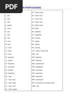 Números em Árabe: 1 a 100 | PDF | Linguística