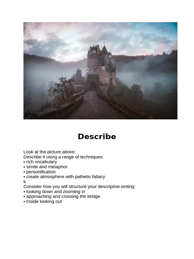 Creative Techniques for Castle Description | PDF