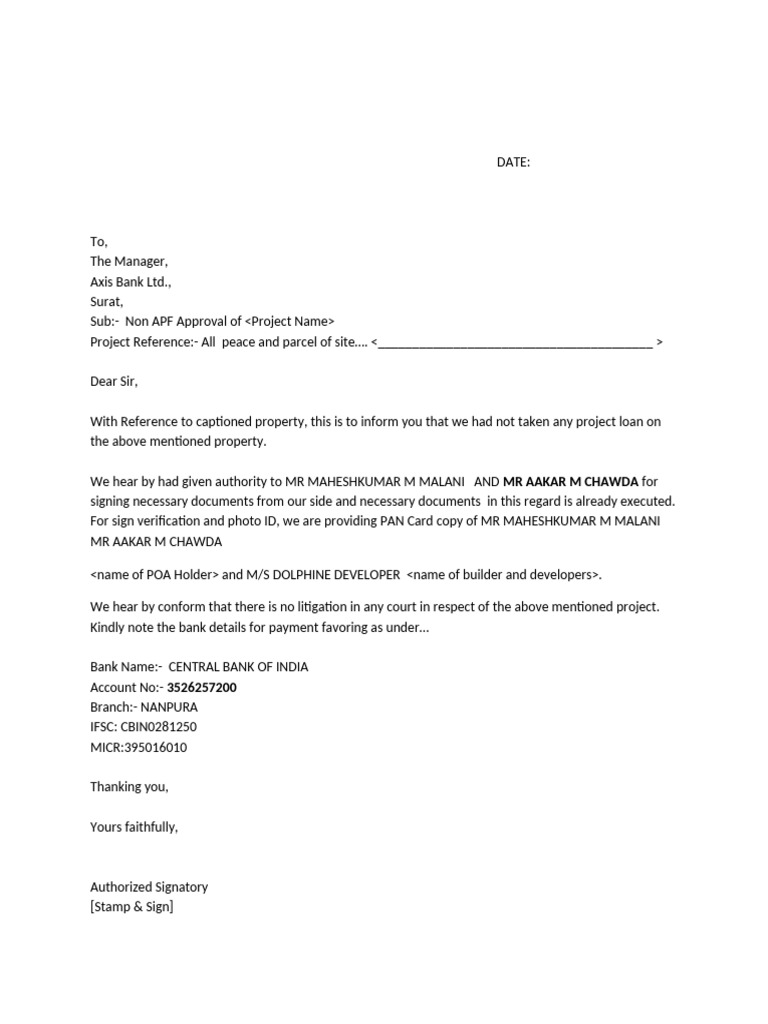 Builder Letter - Non APF (1) NEW | PDF
