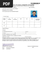 Eye Test Certificate for Driving License | PDF