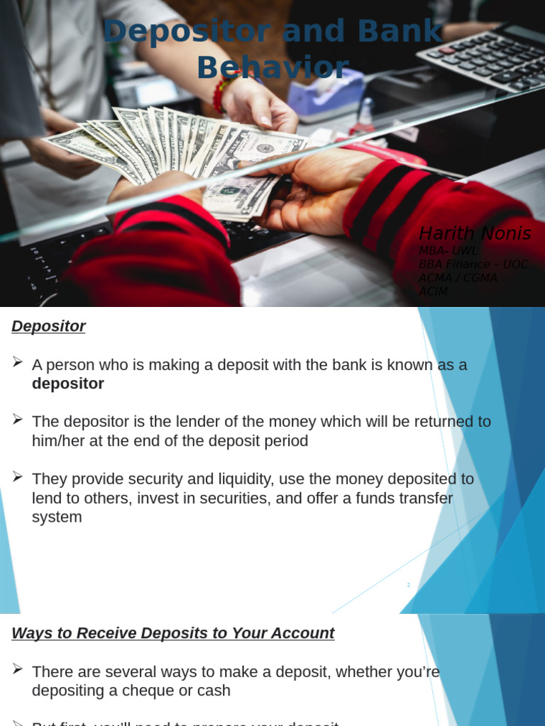 Understanding Bank Depositors | PDF | Pay Pal | Banks