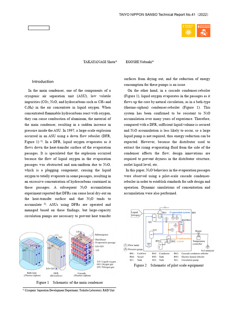N2O Behavior in Cascade Condenser-Reboiler | PDF | Evaporation | Solubility