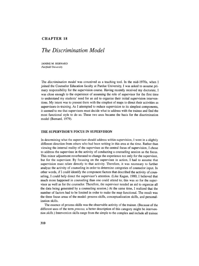 Discriminationmodel PDF | PDF