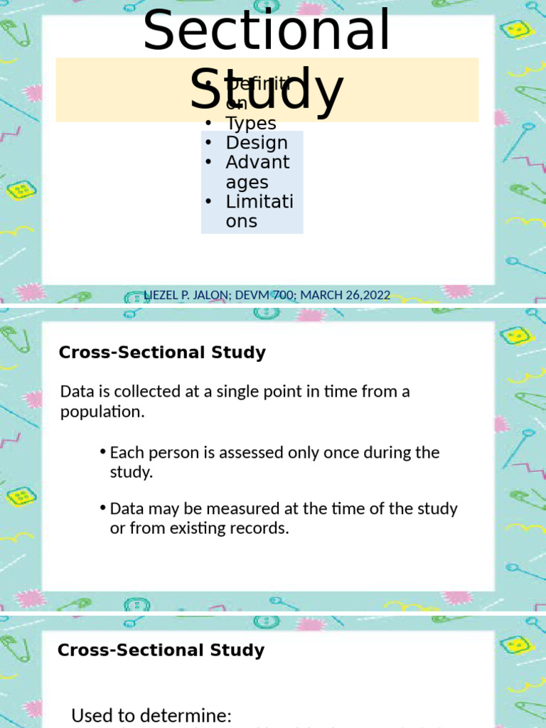 Cross Sectional Study March 262022 | PDF | Odds Ratio | Psychology