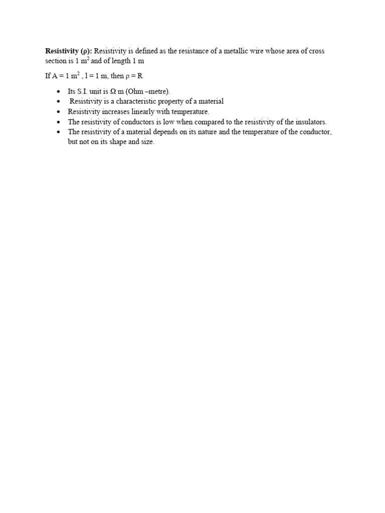 Understanding Resistivity and Resistor Circuits | PDF | Series And ...