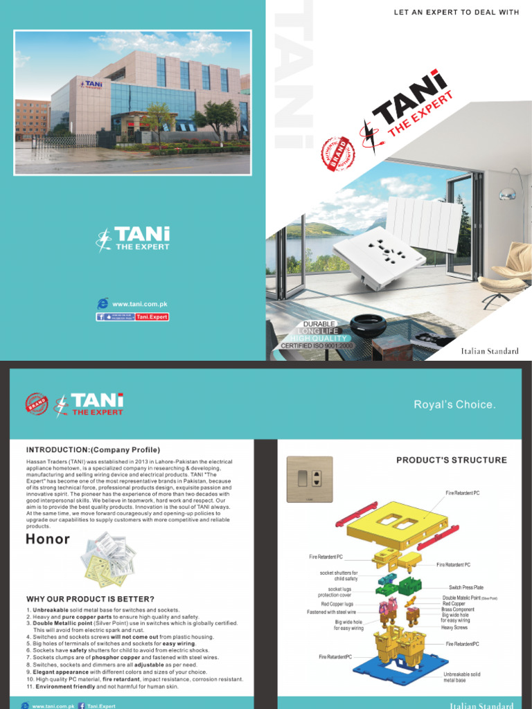 Tani Products Catalogue | PDF