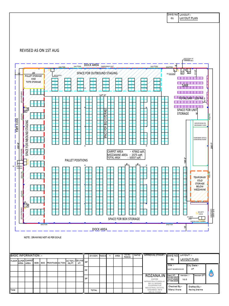 Warehouse Layout Plan Overview | PDF | Floors | Pedestrian Infrastructure