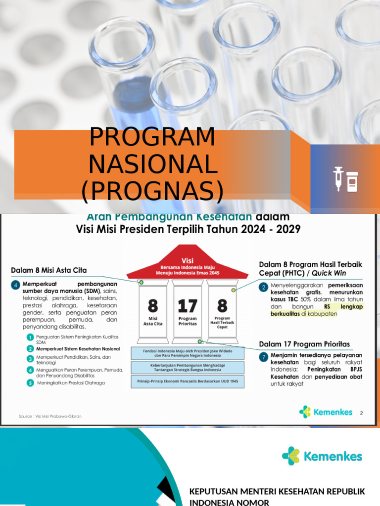 Program Nasional Prognas Tuberkulosis Paru 2025 | PDF