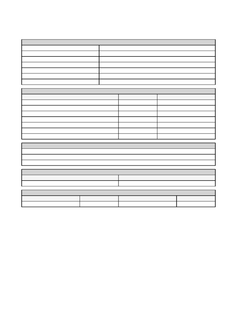 Formato Cambio Aceite Filtros Engine | PDF