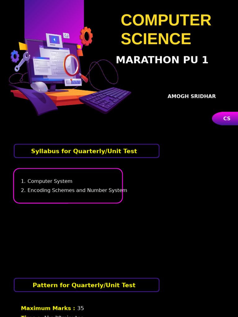 PU1 Computer Science | PDF | Computer Data Storage | Central Processing ...