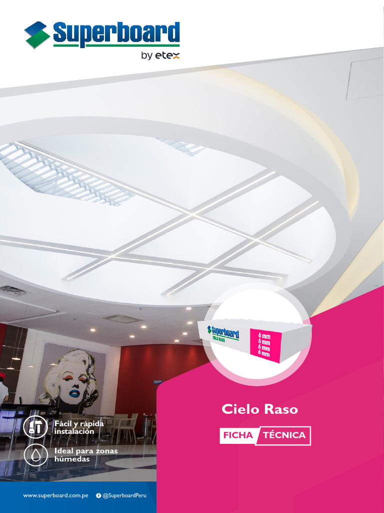 Placa Superboard 6mm para Cielo Raso | PDF