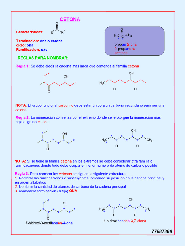 CETONA | PDF | Cetona | Química