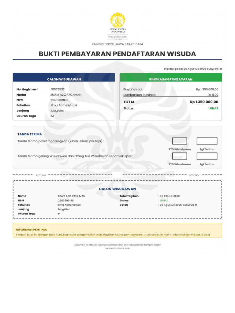 Inv 111573537 Imam Aziz Rachman | PDF