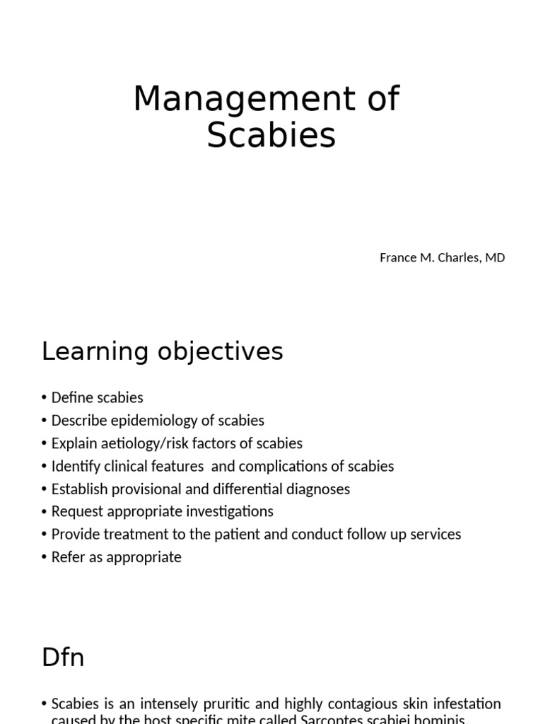 6. Scabies | PDF | Dermatitis | Skin