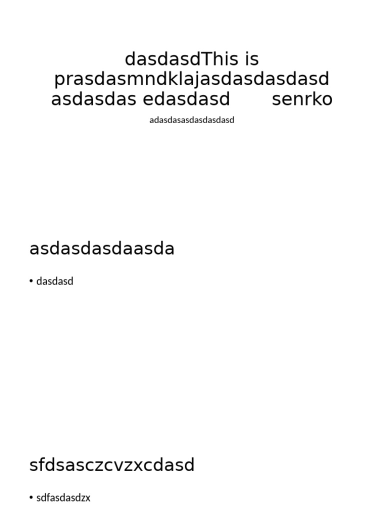 Dasdasdthis Is Prasdasmndklajasdasdasdasd Asdasdas Edasdasd Senrko | PDF