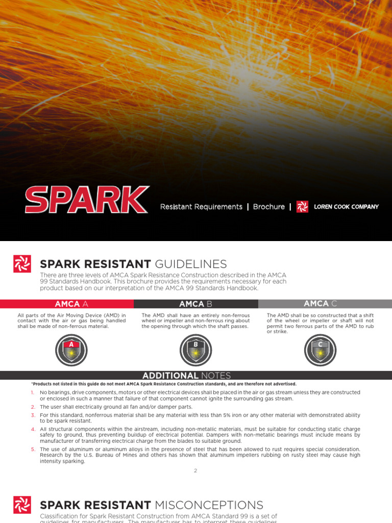Spark Resistant Brochure | PDF | Mechanical Engineering | Materials