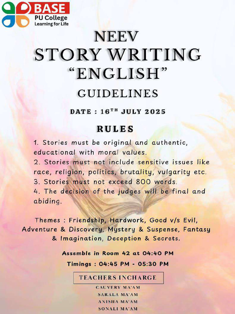 Story Writing-Event Details | PDF