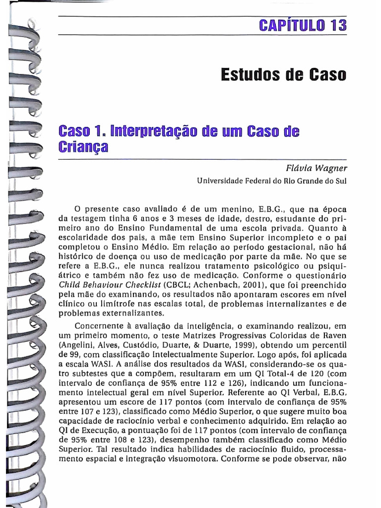 WASI cap 13 Estudos de caso | PDF