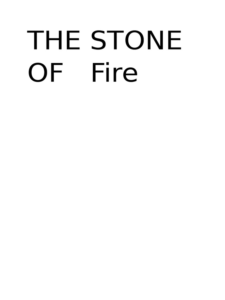 THE STONE OF Fire | PDF