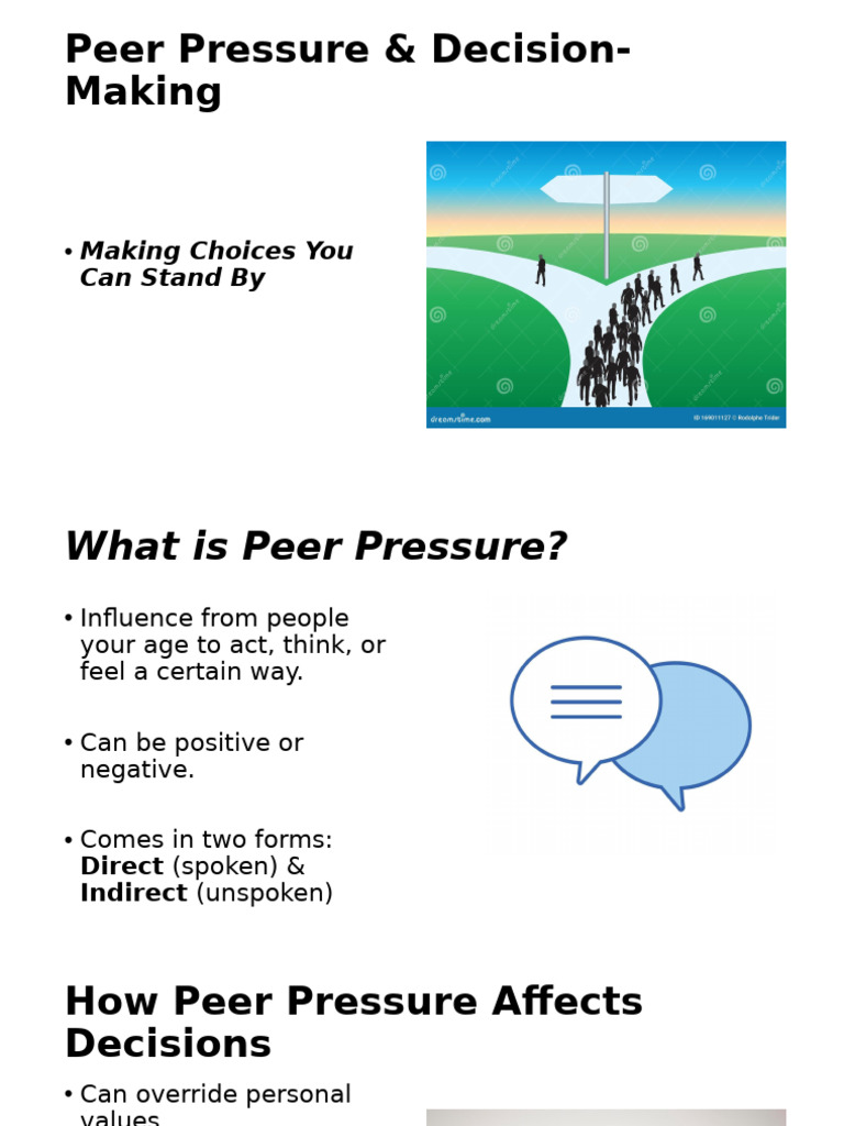 Understanding Peer Pressure in Decision-Making | PDF