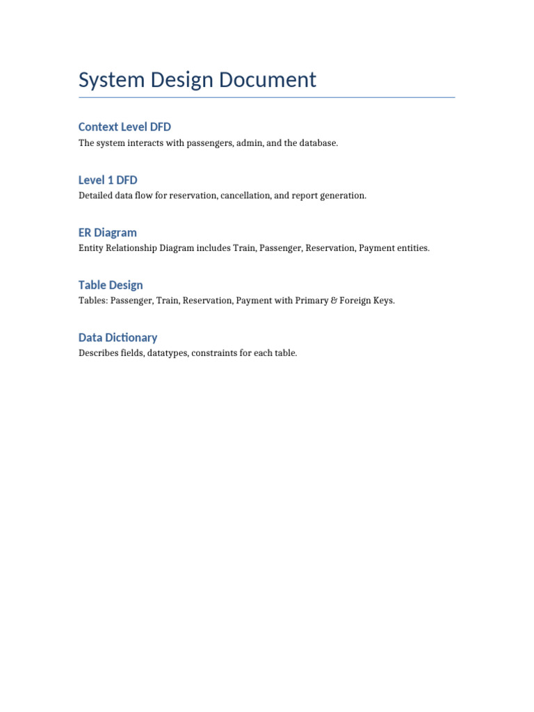 System Design Railway | PDF